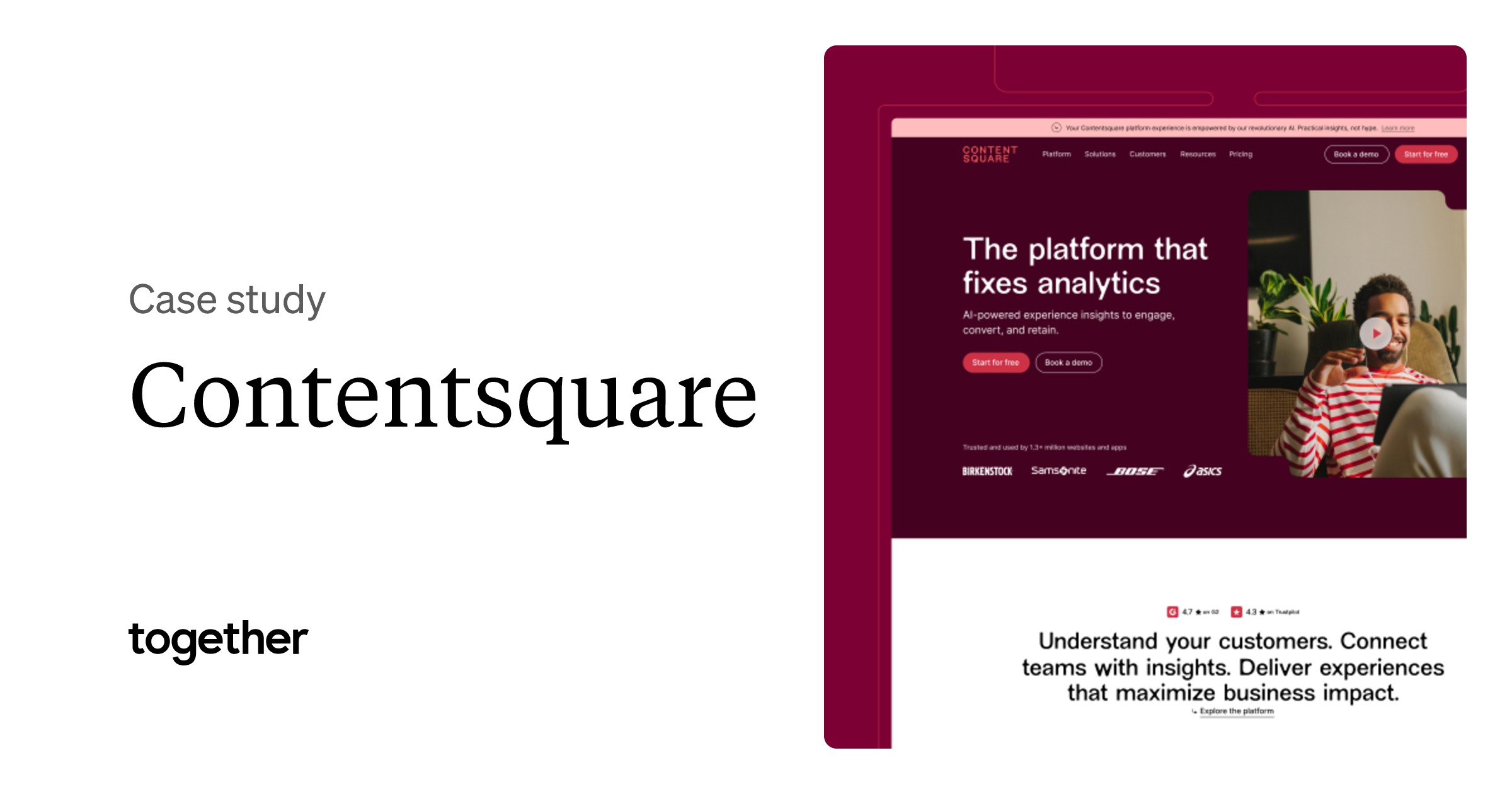 Contentsquare by Together. A case study